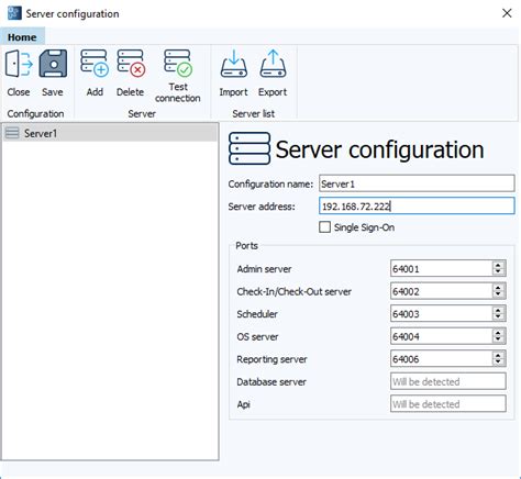 Server Configuration Octoplant Info
