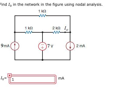 Solved Find I O In The Network In The Figure Using Nodal Chegg Com