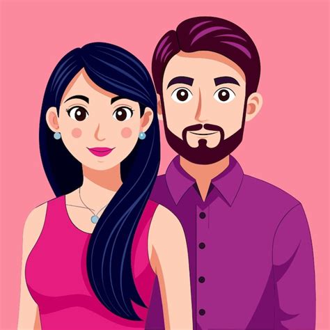 Couple Vector Illustration Premium Ai Generated Vector