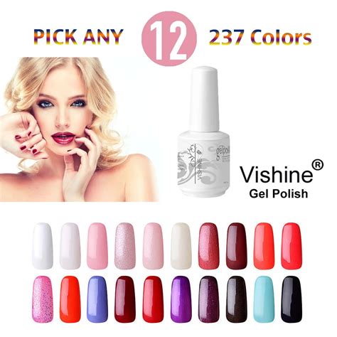 Vishine 어떤 PCS UV 매니큐어 표면 UV 젤 매니큐어 손톱 아트 살롱 LED 긴 지속 젤 네일 아트 UV 폴란드어 gel nail polish uv gel