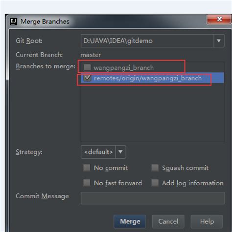 Git Difference Between Options In “branches To Merge” Stack Overflow