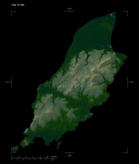 Isle Of Man Shape On Black Physical Stock Illustration Illustration Of Isolated Shape 301620138