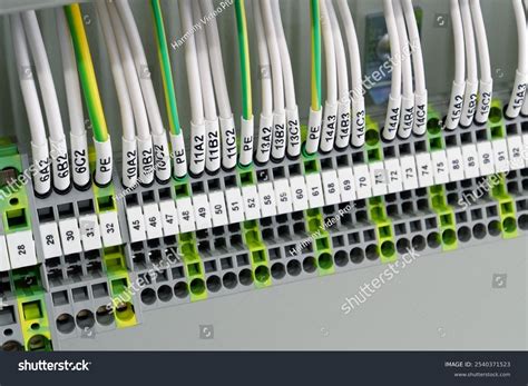 Terminal Blocks Electrical Cabinet Industrial Electrical Stock Photo 2540371523 Shutterstock