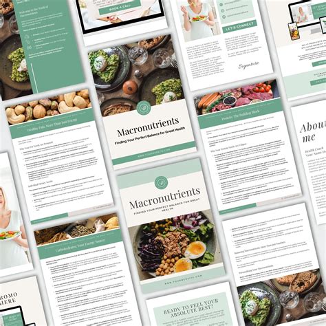 Macronutrient Guide Handout Nutrition Coach Ebook Done For You Health