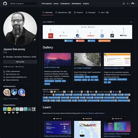 Setup A Dynamic Github User Profile Readme Dev Community