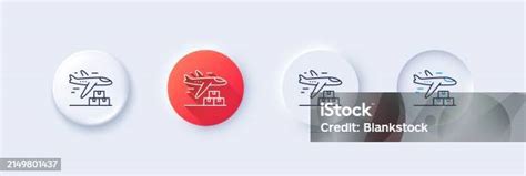 배달 평면선 아이콘입니다 물류 서비스 표시 선 아이콘 벡터 3차원 형태에 대한 스톡 벡터 아트 및 기타 이미지 3차원 형태 고급 그라데이션 Istock