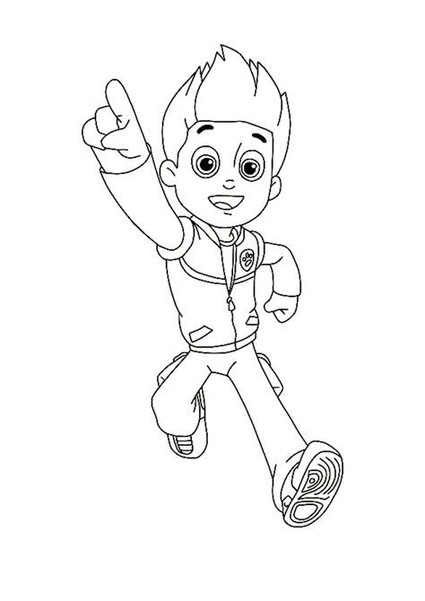 Paw Patrol Coloring Pages Printable Ryder