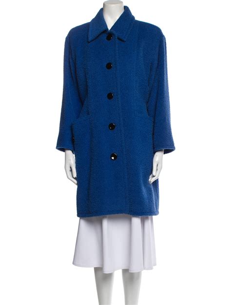 Givenchy Vintage Late 1980s Early 1990s Coat Blue Coats Clothing