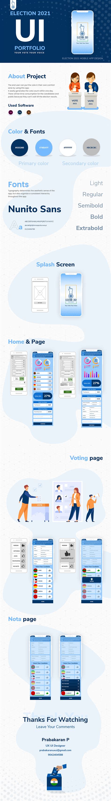 Voting Application 2021 Ui App Behance