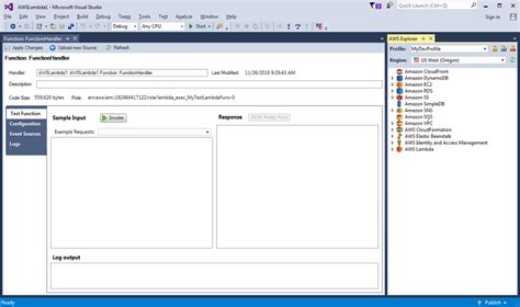 チュートリアル AWS Toolkit for Visual Studio の AWS Lambda プロジェクトを使用する AWS Toolkit for Visual Studio