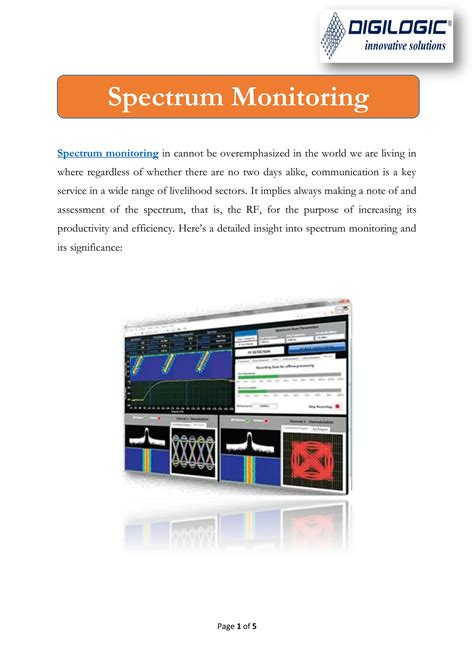 Spectrum Monitoring Digilogic Systems Pdf
