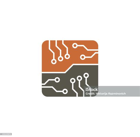 그래픽 및 웹 디자인에 대한 배경에 프로세서 칩 관련 아이콘 웹 또는 모바일 앱에 대한 창조적 인 일러스트 개념 기호입니다