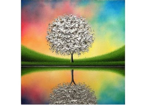 Contemporary Textured Tree Painting ORIGINAL Oil Painting Etsy Tree Painting Original Oil