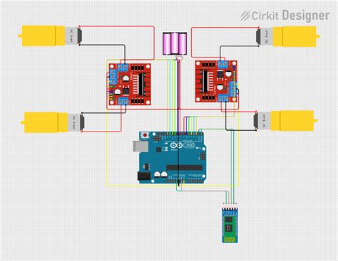 Arduino Uno Controlled Bluetooth Robot With Dual L298n Motor Drivers