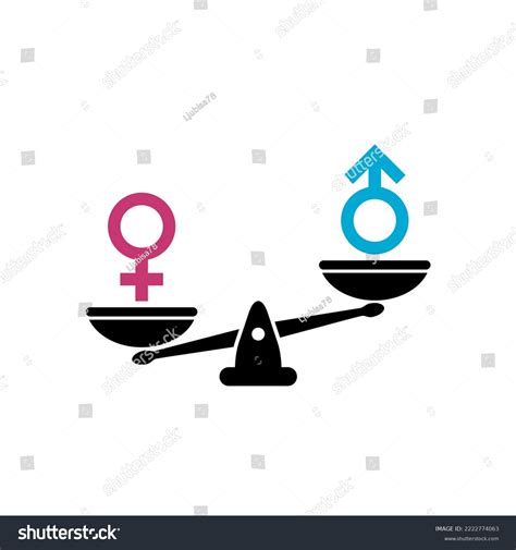 Gender Sexual Equality Concept Scales Male Stock Illustration 2222774063 Shutterstock