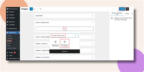 members i m following widget knowledge base buddyboss resources
