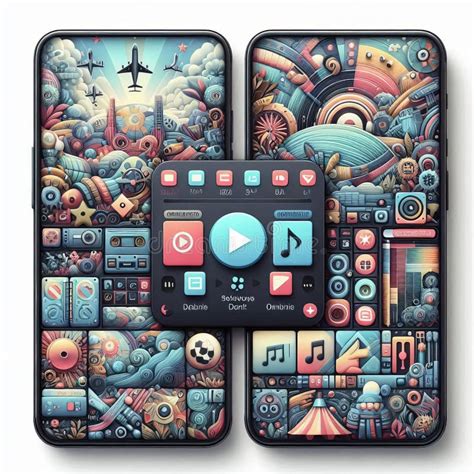 Video Streaming App Interface With Categories Search Bar Andp Stock Image Image Of Interface