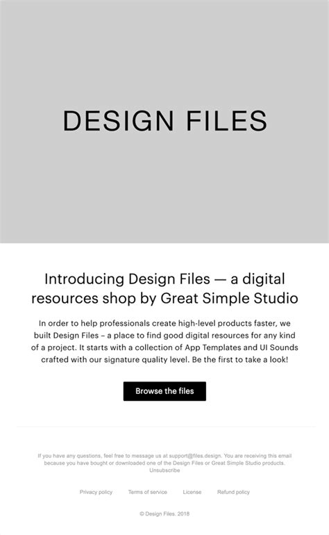 Design Files The New Project By Great Simple Studio From Great Simple Studio Desktop Email