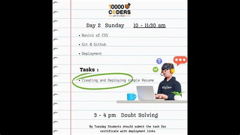 10000 Coders Free Workshop Day 2 Youtube