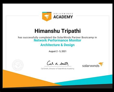 himanshu tripathi on linkedin solarwinds bootcamp npm architecture design