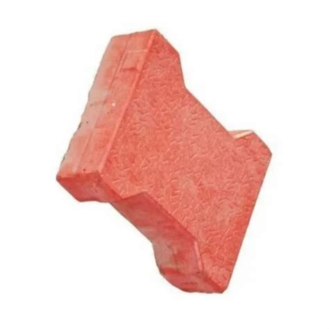 Red I Shape Concrete Interlocking Paver Block Dimensions 8x4 Inch Lxw Thickness 80mm At Rs