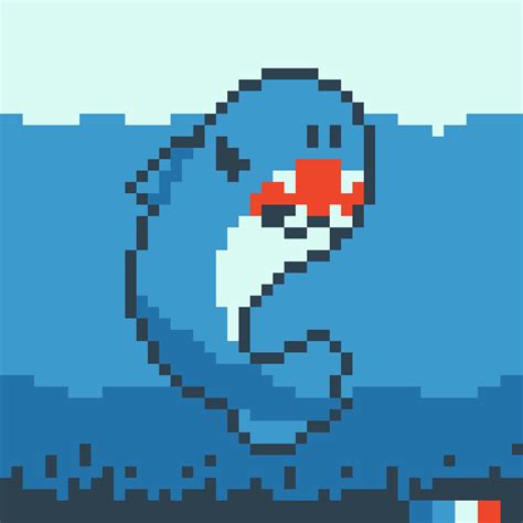 8bit Shark Pixelart R Pixelart