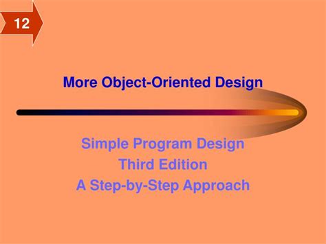 Ppt More Object Oriented Design Powerpoint Presentation Free
