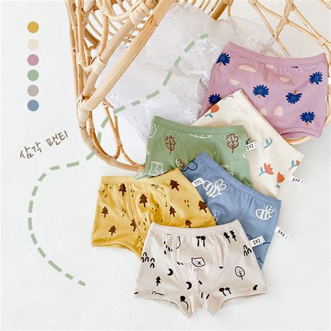 韩版欧美婴幼儿宝宝儿童内裤潮童时尚四角男女童纯棉平角内裤 虎窝淘