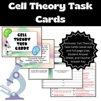 Cell Theory Task Cards By Catie S Corner TPT