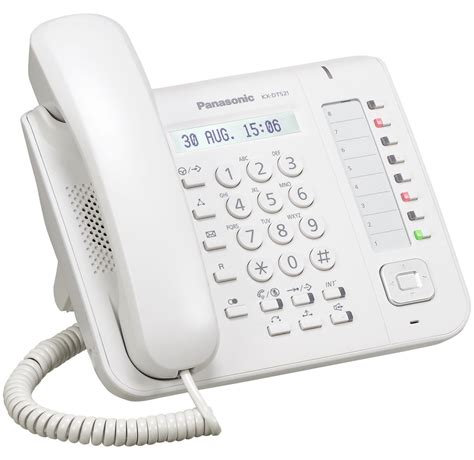 Системный телефон Panasonic KX-DT521RU белый купить с доставкой по ...