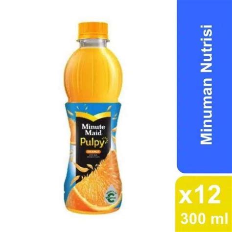 Jual Minute Maid Pulpy Orange 300ml 12x Di Seller Laristiadahenti Jl