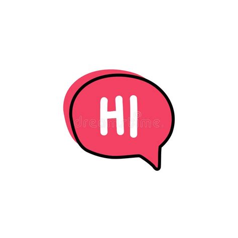 Hi Badge Icon Logo Vector Design Illustration On White Background