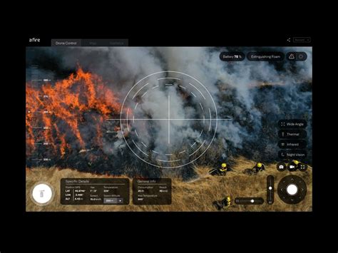 Afire Drone Control Interface Drone Web Design Typography Interface