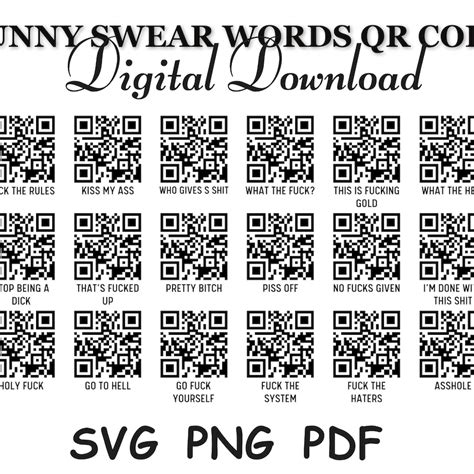 Funny Qr Codes To Scan Etsy Uk