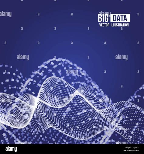 visual analytics for big data vector illustration dynamic visualizations with connecting dots