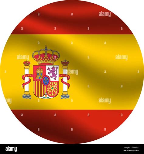 Beautiful National Flag Of Kingdom Of Spain Original Colors And