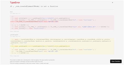 Dialog Close Error Codesandbox