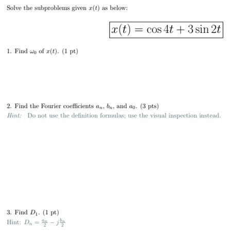 solved solve the subproblems given r t as below t cos 4t