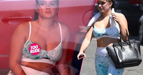 Ariel Winter Suffers Nip Slip In Sports Bra At Gym