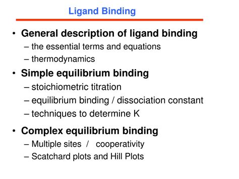 PPT Ligand Binding In Molecular Interactions PowerPoint Presentation ID