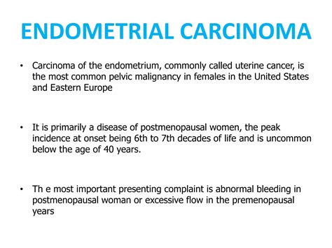 Endometrial Carcinoma Pptx