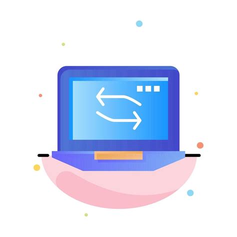 Computer Network Laptop Hardware Abstract Flat Color Icon Template 14366626 Vector Art At Vecteezy