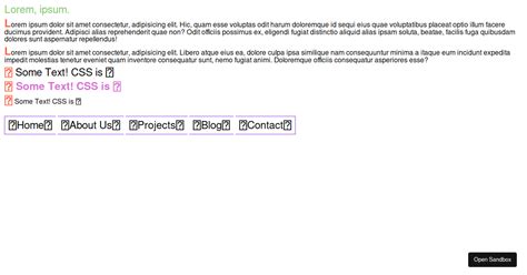 Css Int Codesandbox
