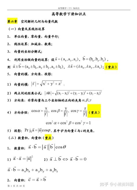 全套高数复习资料：思维导图 知识点总结 课后习题全解 哔哩哔哩