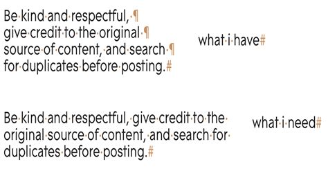 Solved Replacing Line Breaks By Space Adobe Product Community 13052454