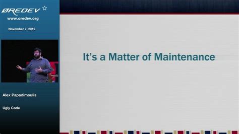 Oredev 2012 Session Ugly Code Looks Ok