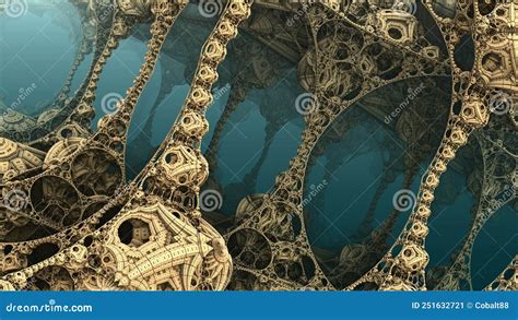 Alien Construction And Structures Abstract Fantastic Shapes Of Ancient Civilization