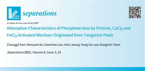Separations Mdpi Separations Editorchoice Adsorption Biochar Separations Mdpi