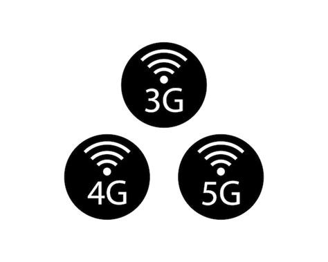 Premium Vector 3g 4g 5g Icon Design Isolated On White Background