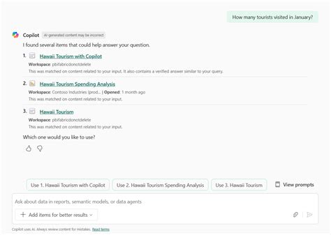 Find Content Using Power Bi Copilot Search Power Bi Microsoft Learn
